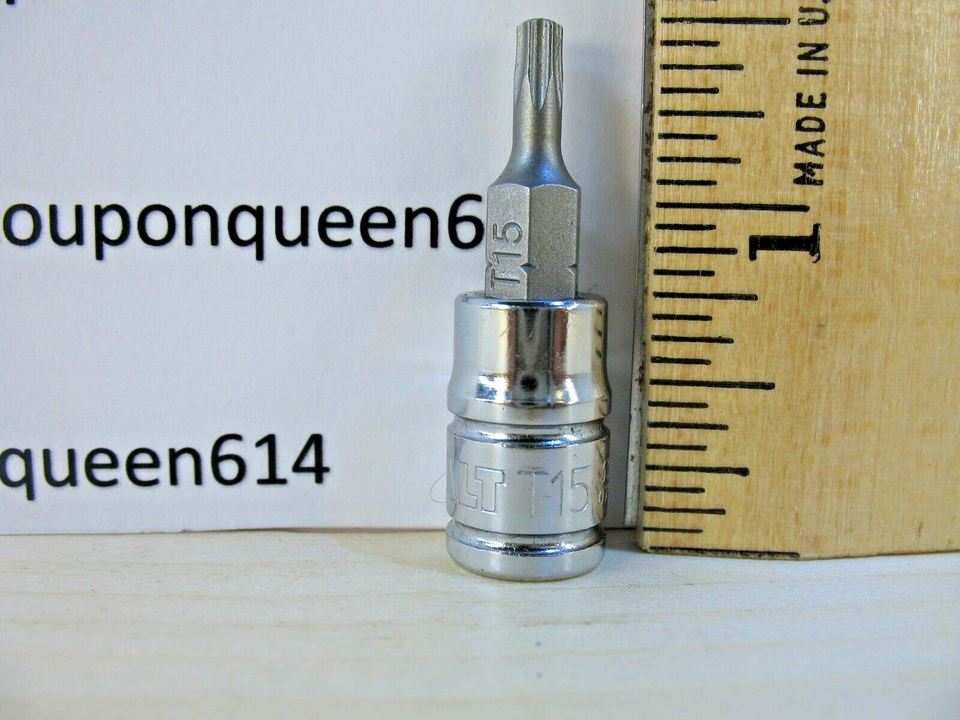 KOBALT 338201-0722, 1/4" Drive Torx Bit Socket T15 - Brand New | eBay
