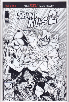 SPAWN KILLS EVERYONE TOO 2 #4 Todd McFarlane B&W Virgin VARIANT B Image NM+ 🔥 | eBay