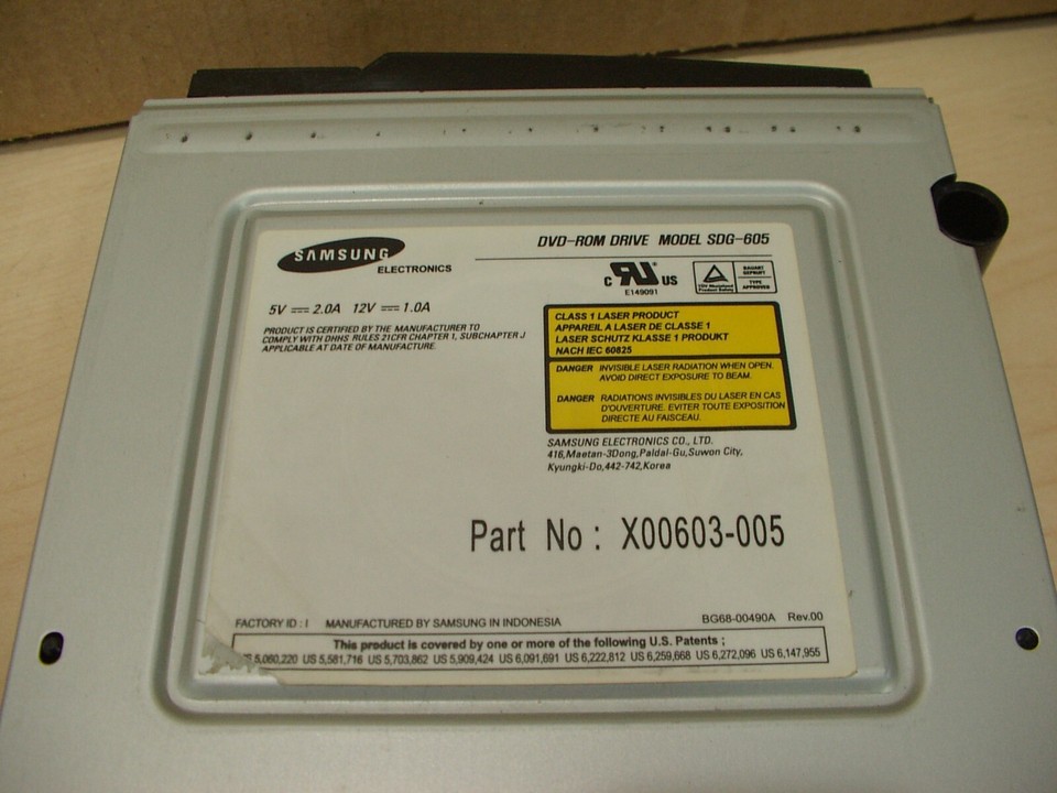 Original XBOX DVD drive Samsung SDG-605 fully working 605B | eBay