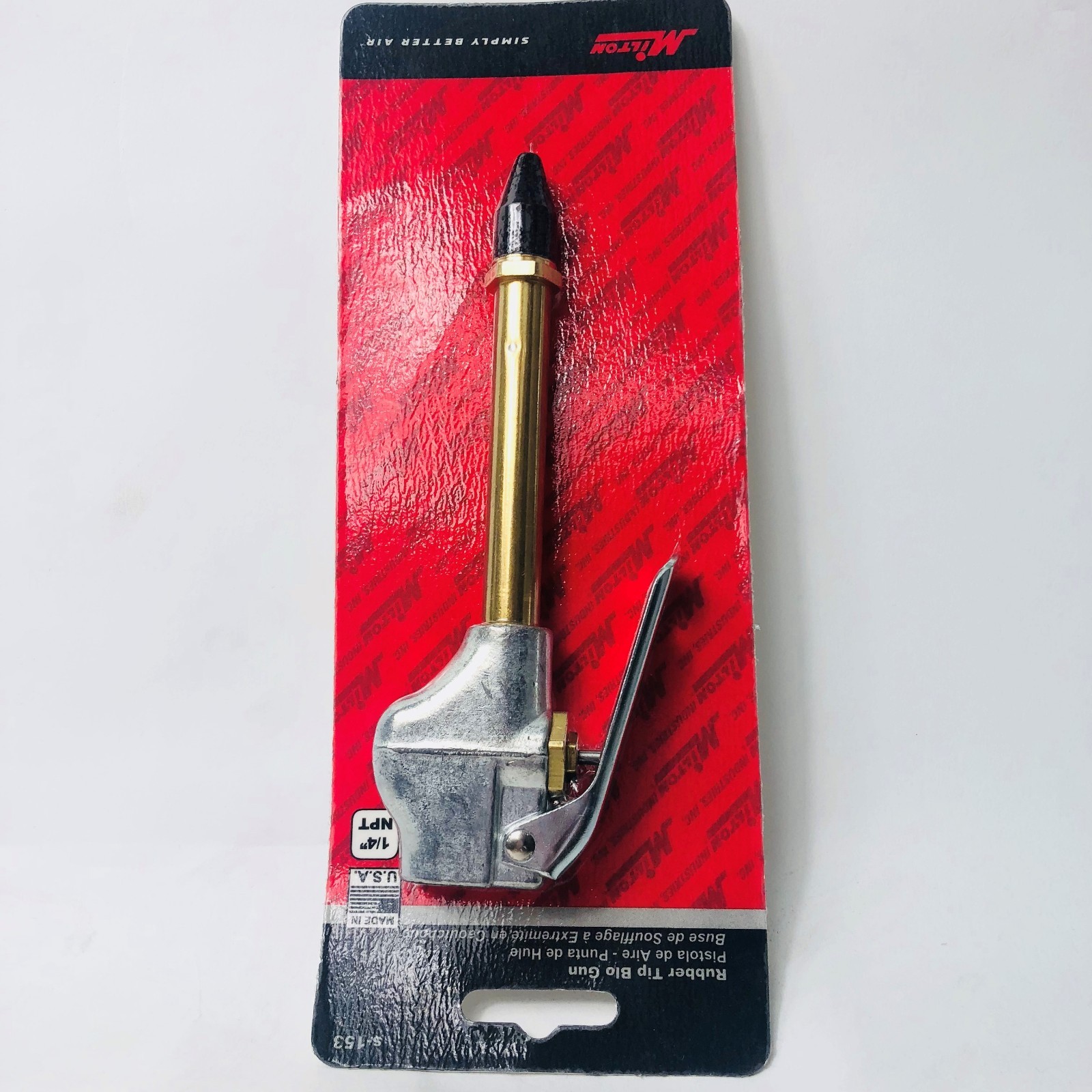 S-153 MILTON AIR BLOW GUN RUBBER TIP BLO GUN 1/4" NPT | eBay