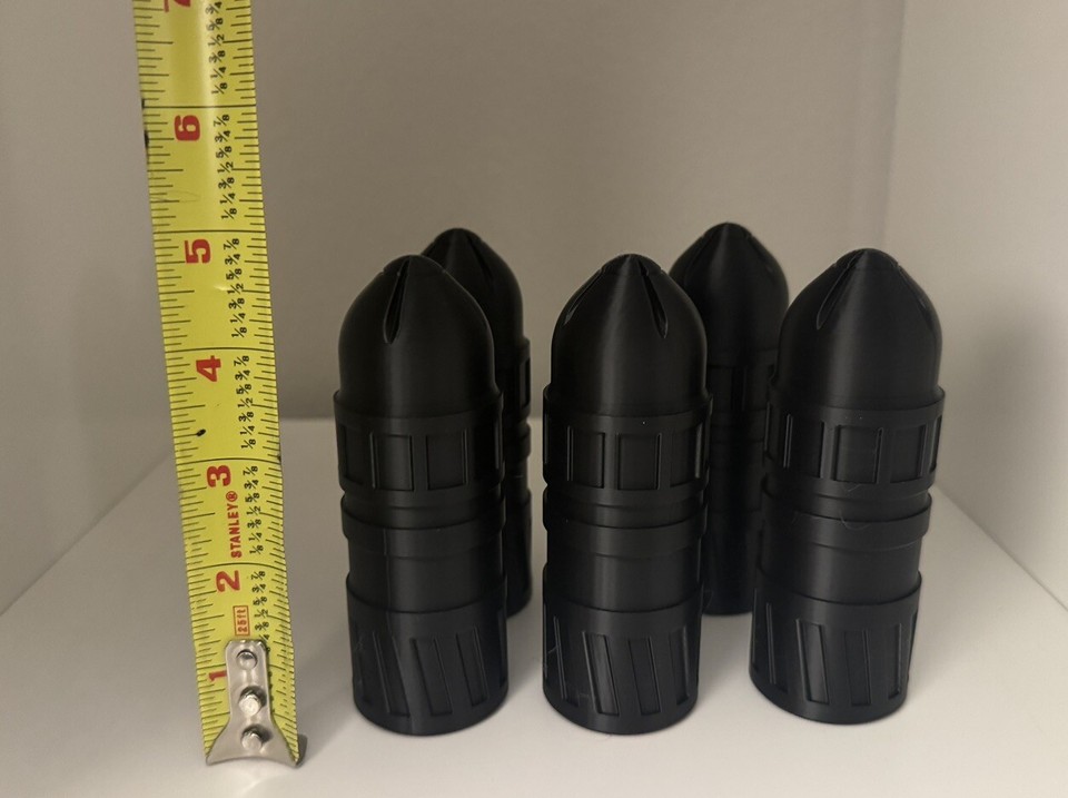 5 Bolter Shell Rounds Prop Cosplay 1:1 Scale compatible with Warhammer ...