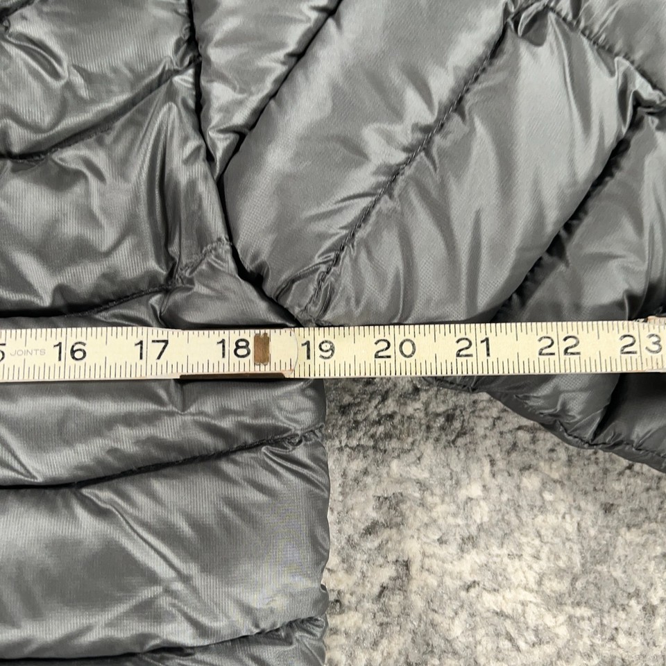 Eddie Bauer Puffer Jacket Mens Small Grey First Ascent 800 Down Filled ...