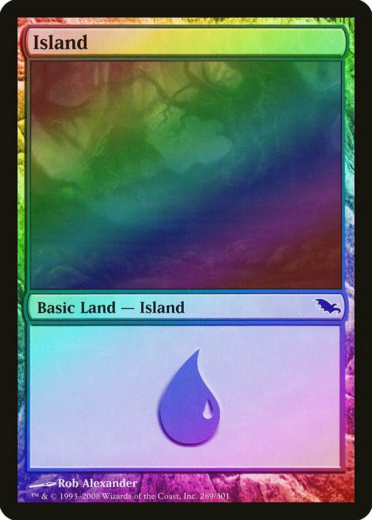 Island (289) FOIL Shadowmoor NM Basic Land MAGIC THE GATHERING CARD ...