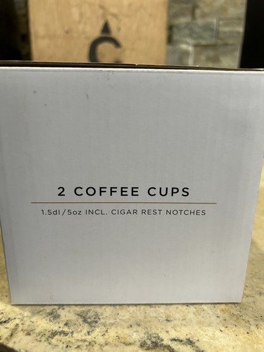 Davidoff Glass Coffee Mug Set With Cigar Rest | eBay