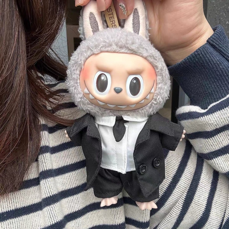 2025 New LABUBU The Monsters Plush Doll Mini Wedding Dress Suit Clothes ...