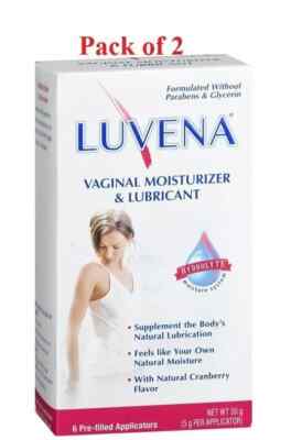 Luvena Vaginal Moisturizer Lubricant Prefilled Applicator Cranberry 6 ...