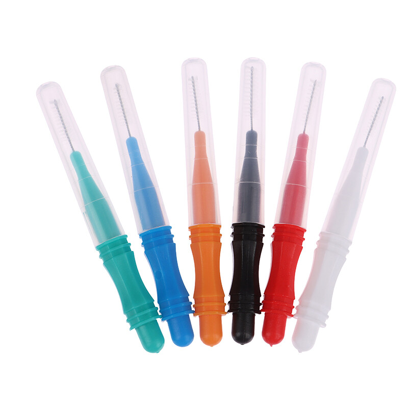 Interdental Brush Curved Interdental Brush Cleaning Tooth Socket For ...