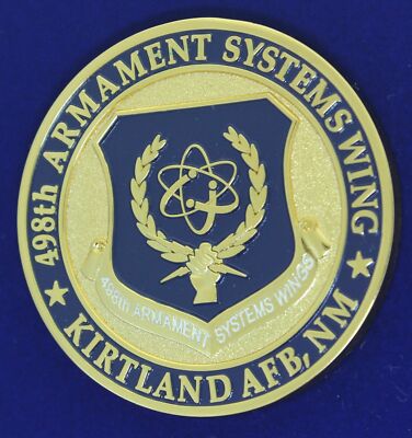 USAF 498th Armament Systems Wing Commander Kirtland AFB Challenge Coin ...