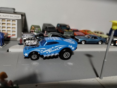 #188 LOOSE BLUE MATCHBOX COSMIC BLUES 1968 DODGE CHARGER OUTLAW STREET ...