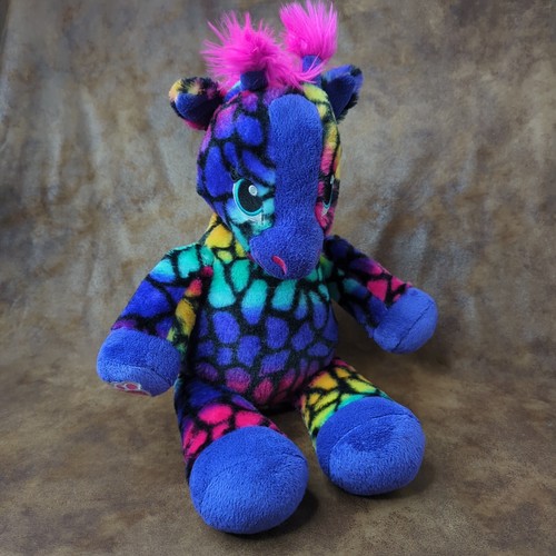Build A Bear Lisa Frank Rainbow Giraffe Wild Style Stuffed Animal Plush ...