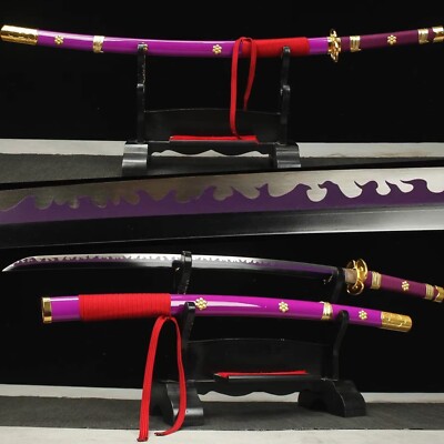 Roronoa Zoro Katana,Yama Enma Anime Samurai Sword Real Metal Sharp ...