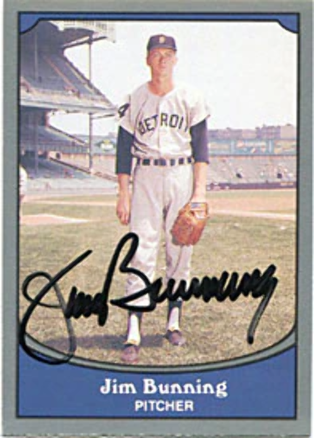 Jim Bunning Autographed/Signed 1990 Pacific Trading Card | eBay
