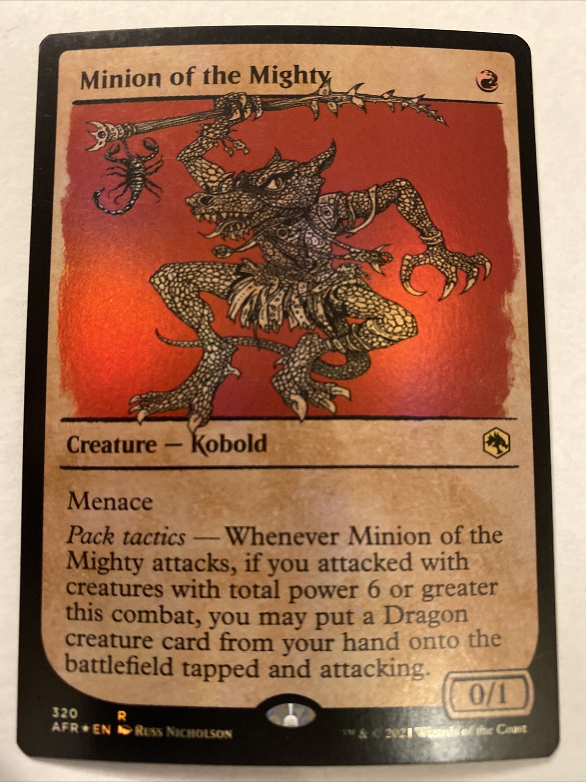 Minion of the Mighty Foil (320) Showcase Adventures Forgotten Realms ...