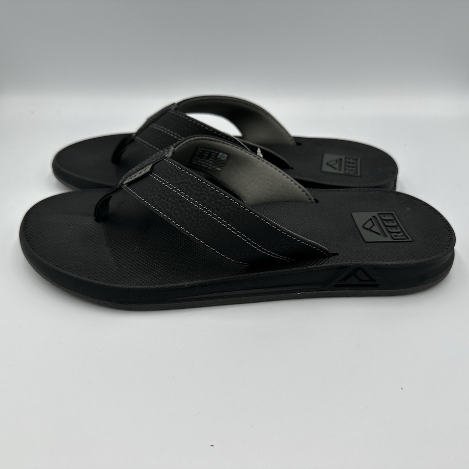 REEF Element TQT Men's Flip Flop Sandals - Bottle Opener - Black | eBay