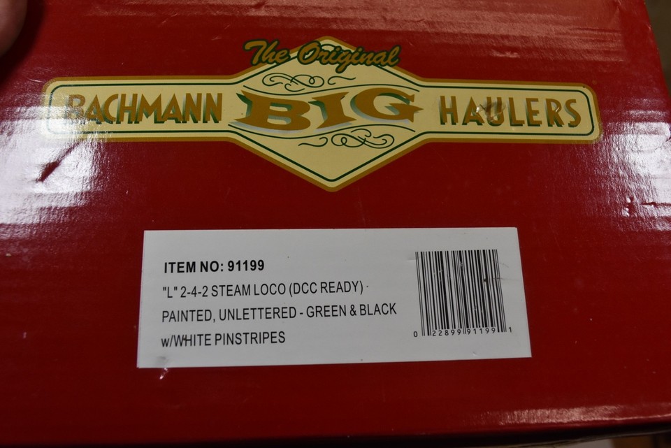 G scale Bachmann 91199 2-4-2 steam locomotive DCC ready "NIB" See ...