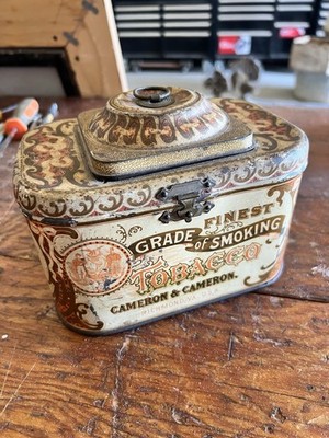 Cameron & Cameron Co Tobacco Humidor Tin Finest Grade of Smoking ...