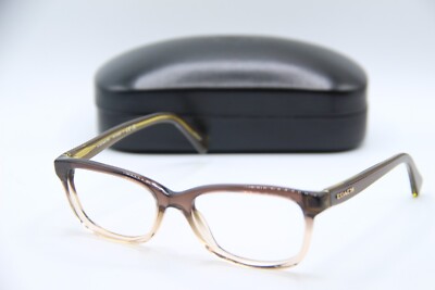 NEW COACH HC 6089 5400 CLEAR BROWN FADE AUTHENTIC FRAMES EYEGLASSES 51 ...