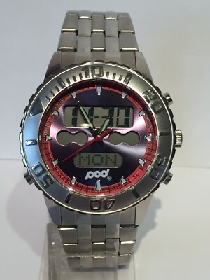 Mens New Pod Premium Analogue & Digital Rotating Bezel Sports Watch ...