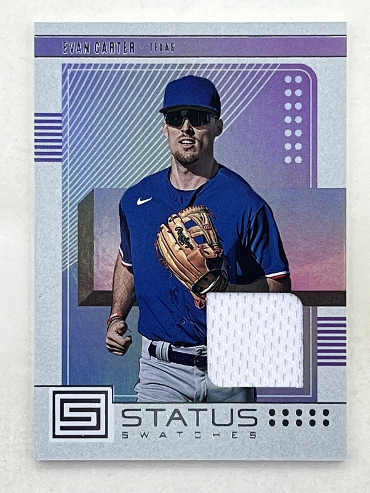 Evan Carter 2023 Panini Chronicles Status Swatches #SS-EC Sports MLB ...