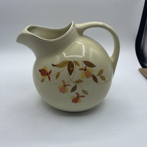 Hall Superior China Autumn Leaf Ball Jug #3 with Ice Lip Tilted Round ...
