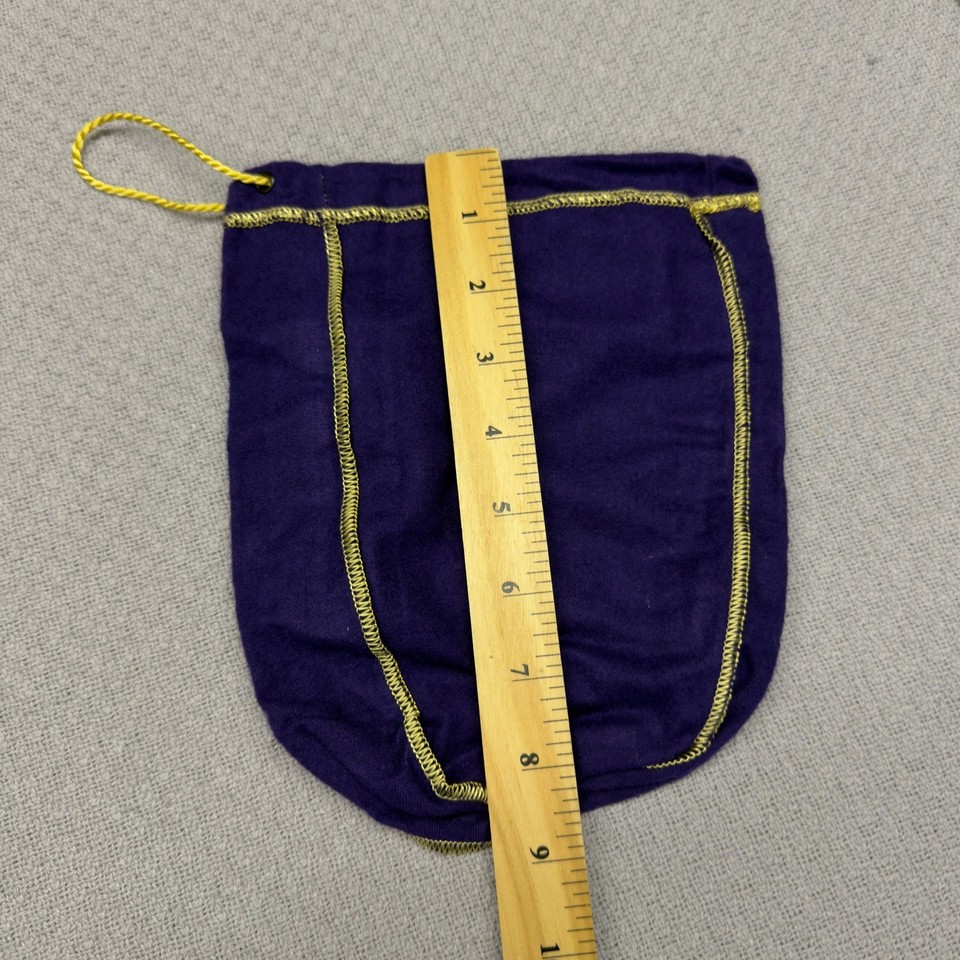 Lot of 12 Crown Royal Purple Drawstring Bags 9 Inch Gold Craft Storage ...
