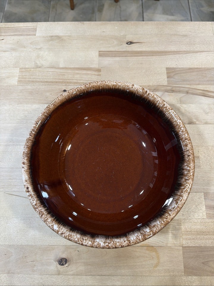 HULL Oven Proof USA Brown Drip Serving Bowl 10" | eBay