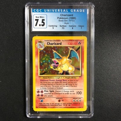 1999 Pokemon Game Base Set 1st Edition #4/102 Charizard Holo CGC 7.5 | eBay