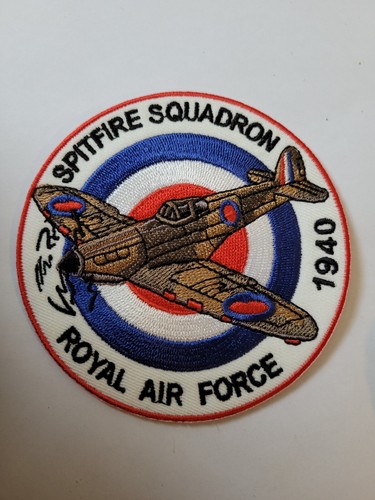 Patch thermocollant brodé Spitfire Squadron Royal Air Force 1940 9cm | eBay