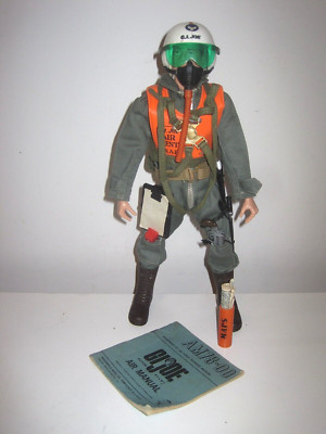 Vintage 1964 GI JOE Action Pilot "T.M' SCRAMBLE PILOT Brown Head by ...