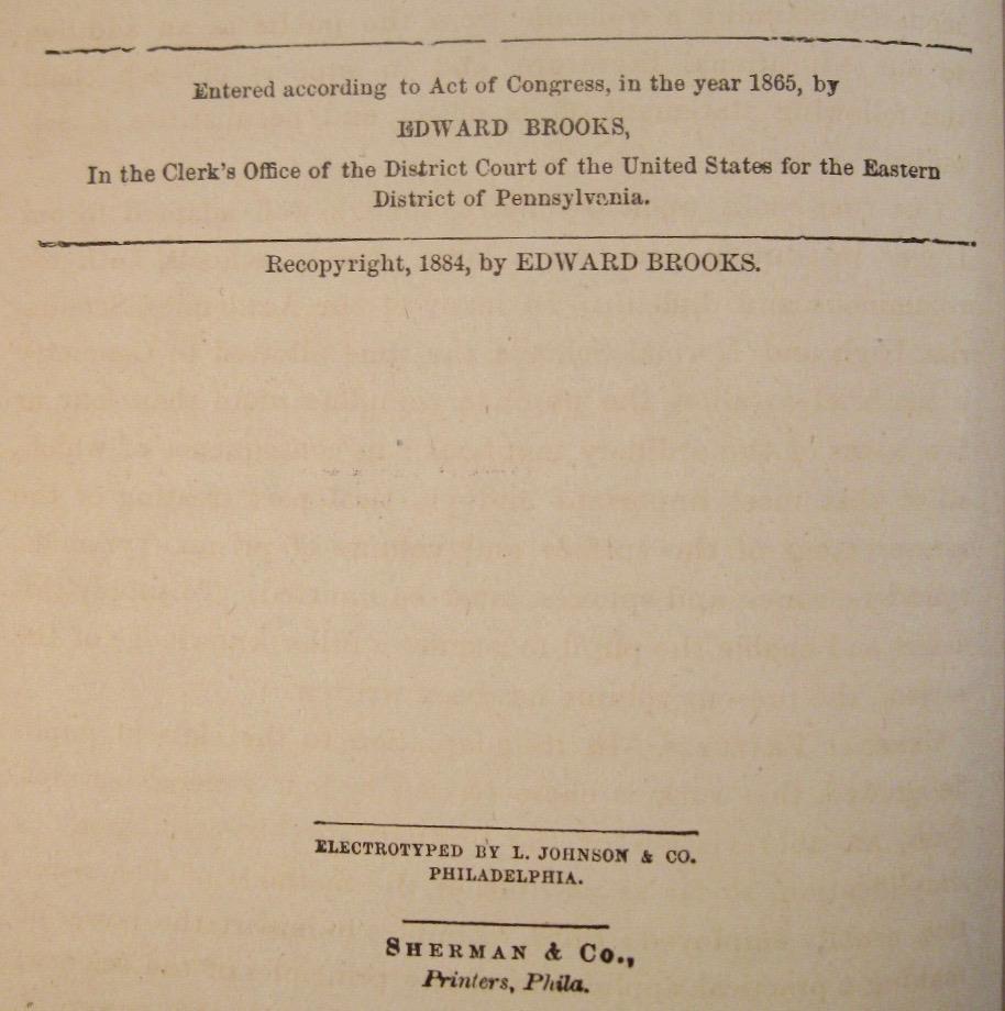 Normal Elementary Geometry Book 1865 Edward Brooks Christopher Sower ...
