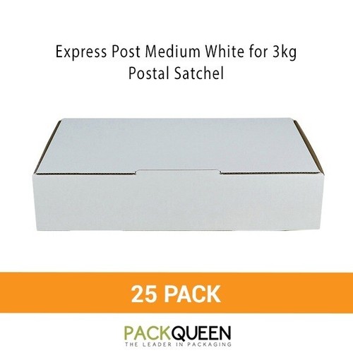 25 x Express Post White 3kg Box 336mm x 213mm x 70m Postage & Shipping ...