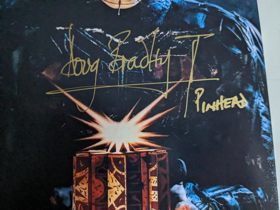 DOUG BRADLEY Signed Hellraiser Pinhead 8x10 Photo Horror Autograph JSA ...