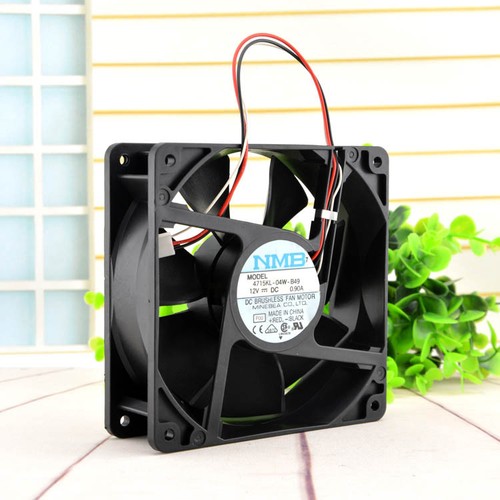 NMB 12cm 12V 0.90A 12038 4715KL-04W-B49 Double Ball Computer Case ...