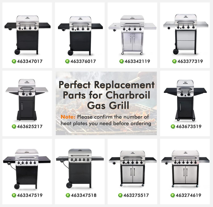 BBQ Grill Replacement Parts Charbroil Performance 5 Burners 463347519 ...