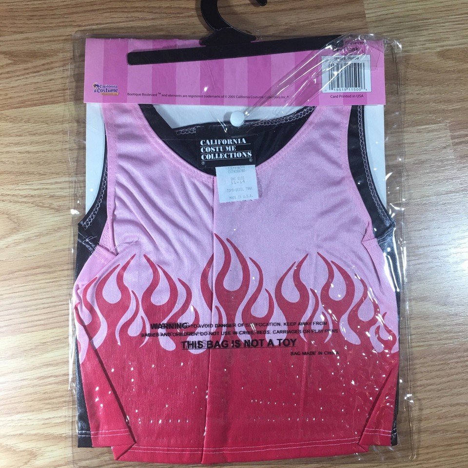 Girls Devil Tank Top Halloween Costume Size 11-14 | eBay