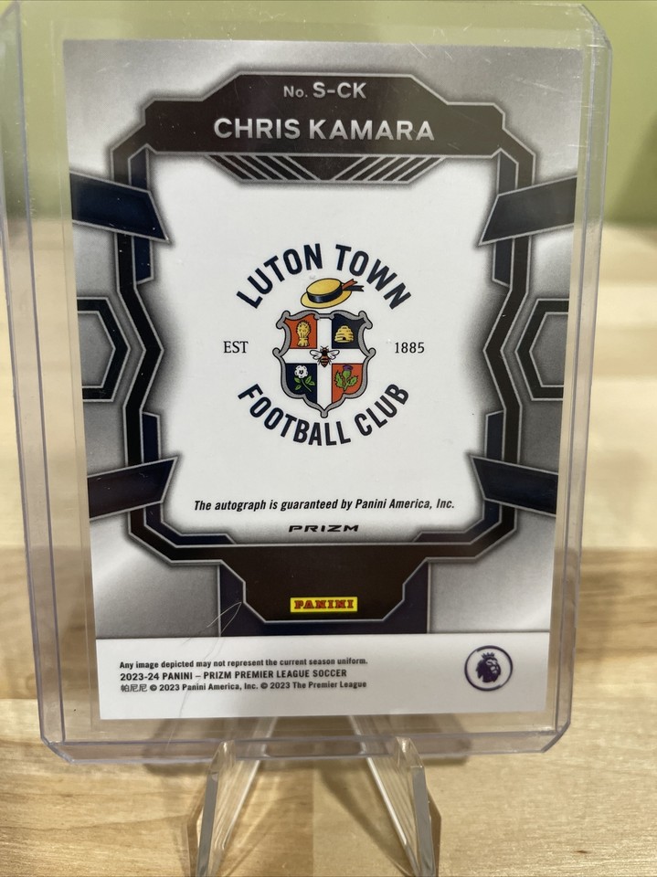 2023-24 Panini EPL Prizm Choice Chris Kamara Luton Town FC AUTO Sharp ...