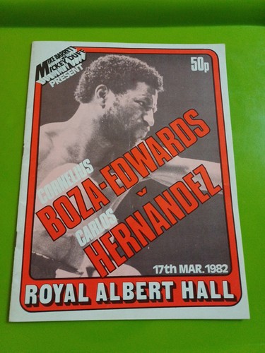 Signed Frank Bruno European Championship Boxing Sports Programme. 17.3. ...