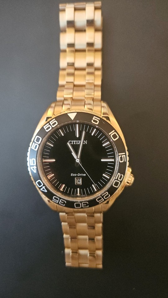 New Citizen AW1773-55E Carson Eco-Drive Rose Gold 42mm Luxury Sports ...