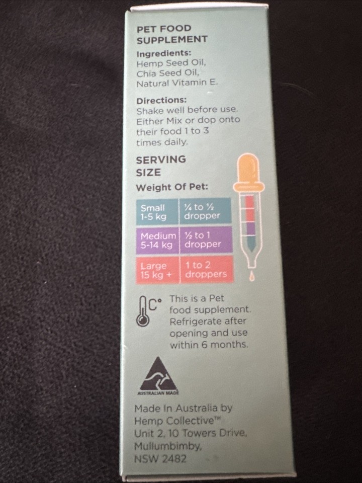 Hemp Collective - Pet Balance Oil 200ml Hemp Store Dog Cat Pet Animal ...