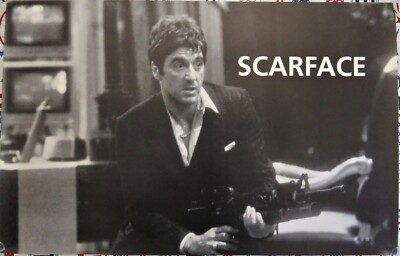 SCARFACE (B&W) ~ AL PACINO / U.S. COMMERCIAL POSTER 34 1/4" x 22" | eBay