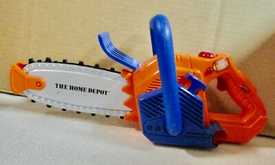 Vintage Childs The Home Depot Chainsaw, saw rotation works (2) | eBay