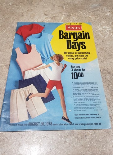 vtg advertising sears bargain days 1978 sale catalog catalogue 79 pages ...