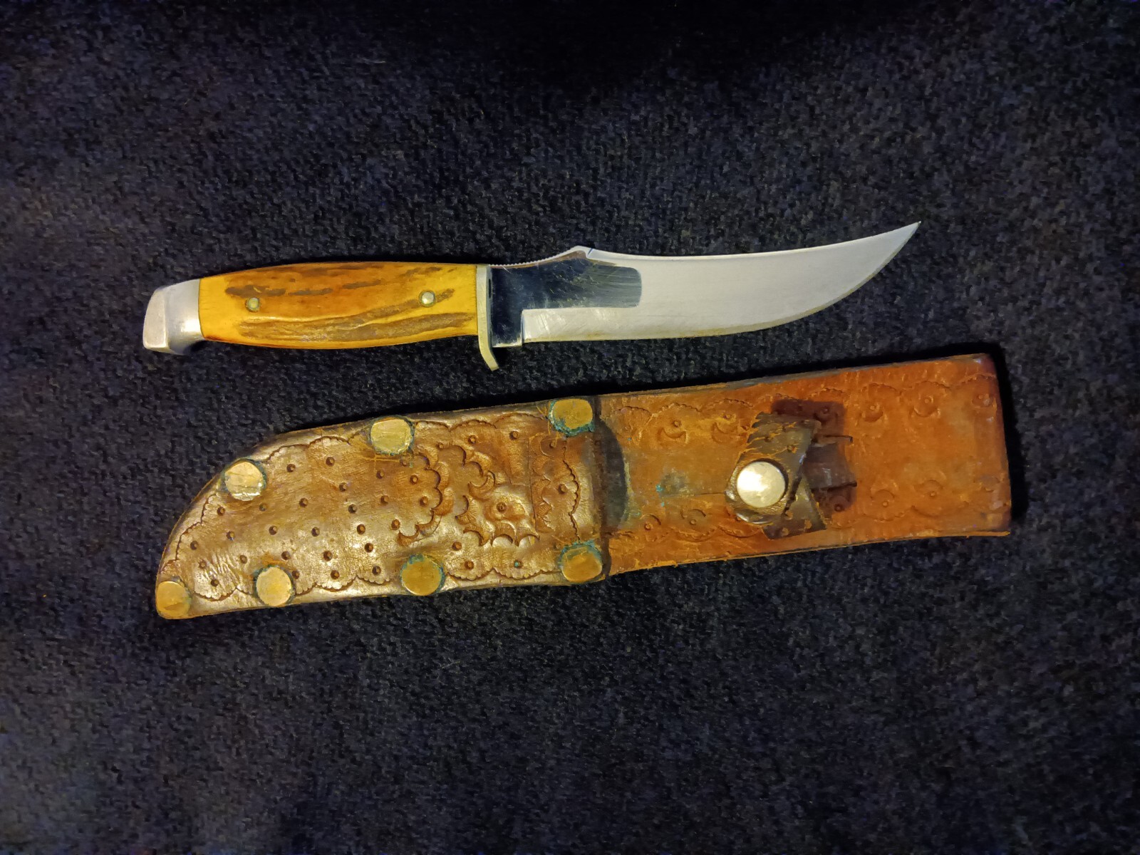 1940-1964 CASE STAG PIG STICKER Vintage Knife & Sheath | eBay