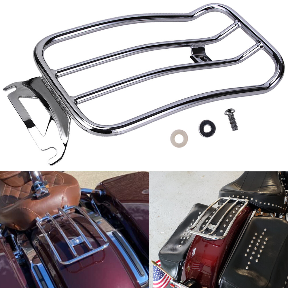 Solo Seat Rear Fender Luggage Rack For Harley Electra Glide Road King ...