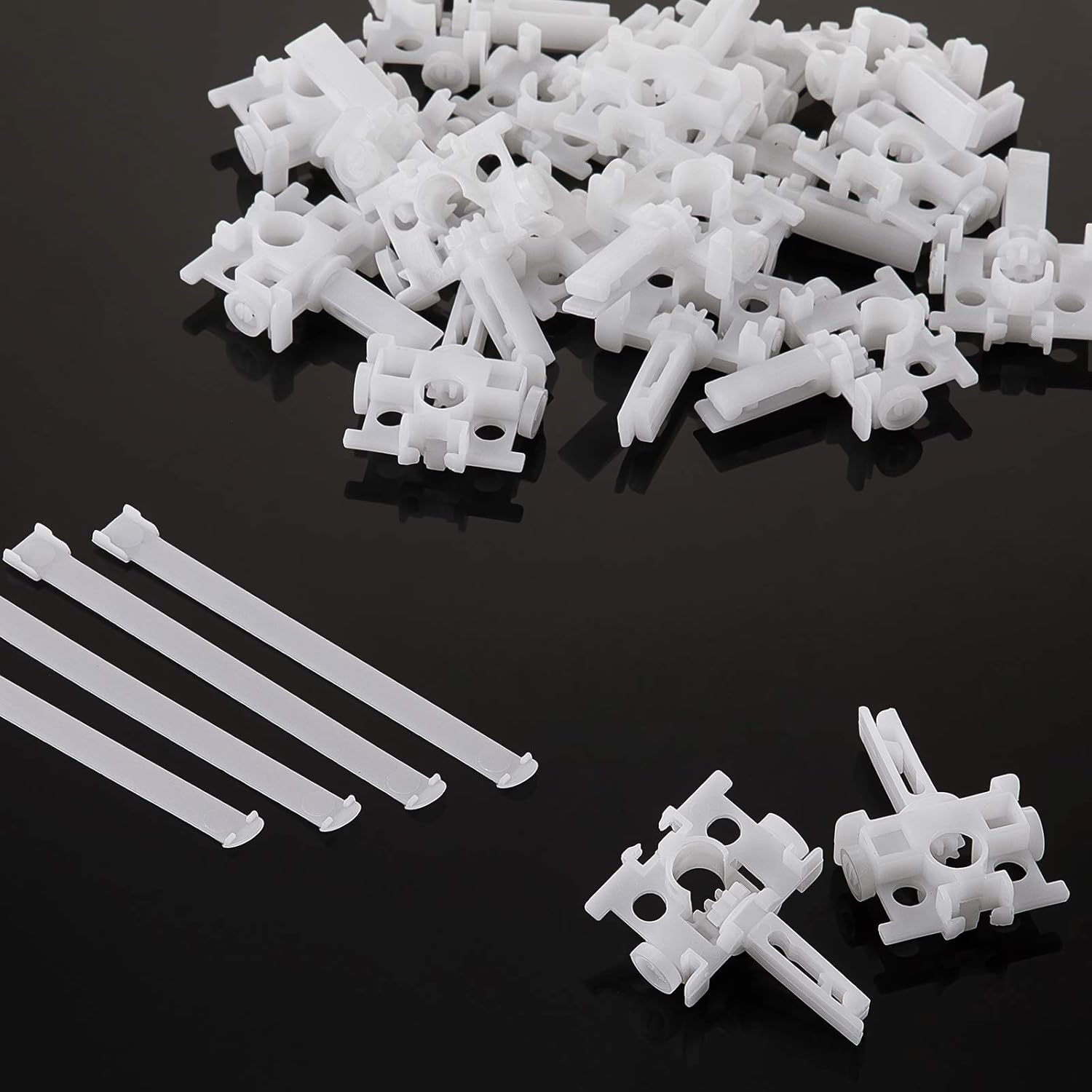 20 Pieces Vertical Blind Repair Kit Replacement Parts White Vertical ...