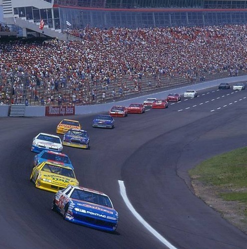 Rodney Combs leads while Michael Waltrip and Richard Petty fight fo ...