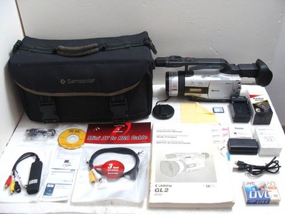 Canon DM-GL2 3CCD Mini DV Hybrid Professional Camcorder 20x Optical ...