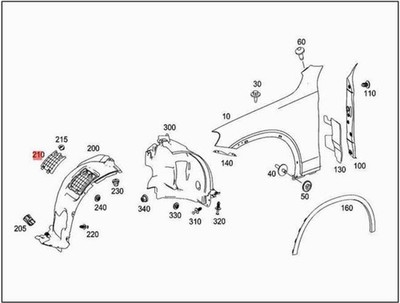 Genuine MERCEDES Glc C253 X253 Coupe SUV Left Service cover 2536931700 ...