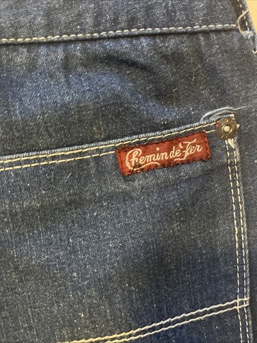 Vintage Chemin De Fer Women’s Blue Jeans Talon 42 Zipper 23x25.5” EUC ...