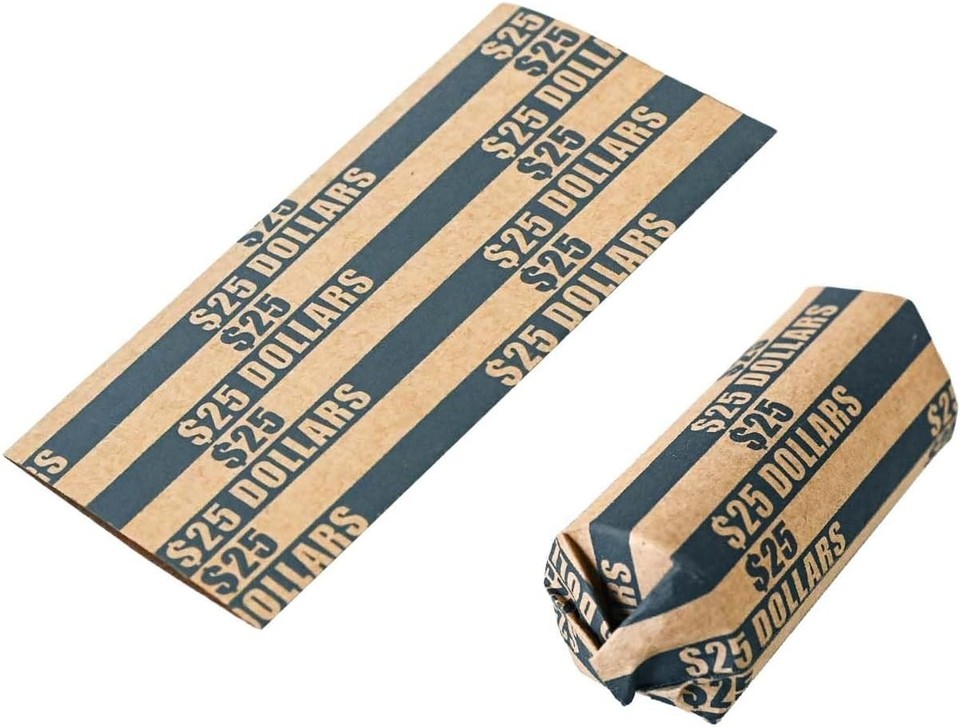 50x US Dollar Coin Wrappers Flat Roll, Free shipping | eBay